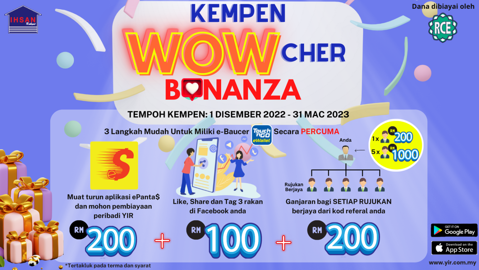 “WOW”cher Bonanza Campaign – Yayasan Ihsan Rakyat (YIR)
